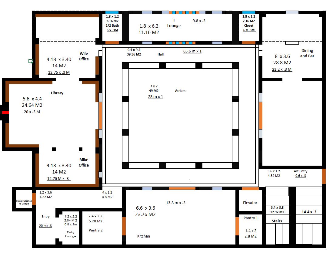 The 7 Meter Atrium Floor Plan and Cost Estimate – Project Riad